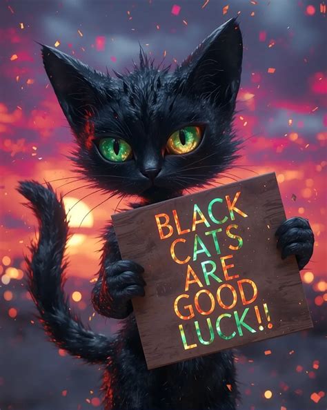 Black Cats Are Good Luck Free Ai Photo Generator Starryai
