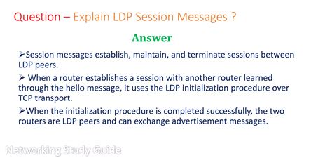 What Is LDP Frequently Asked Questions And Answers On MPLS LDP PPT