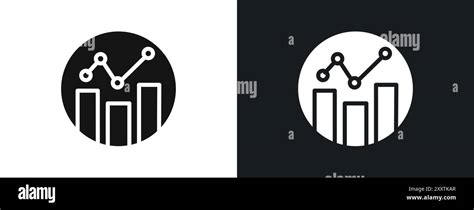 Data Visualisation Icon Linear Vector Graphics Sign Or Symbol Set For Web App Ui Stock Vector