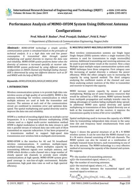 fpga implementation of mimo pdf