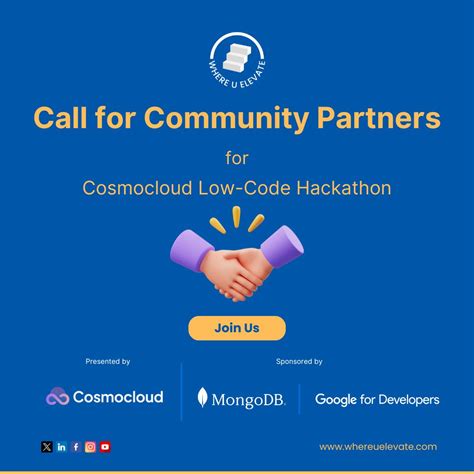 Where U Elevate On Linkedin Communitypartner Hackathon Innovation Techcommunity…