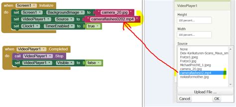 Starting A Video Playing Automatically Mit App Inventor Help Mit