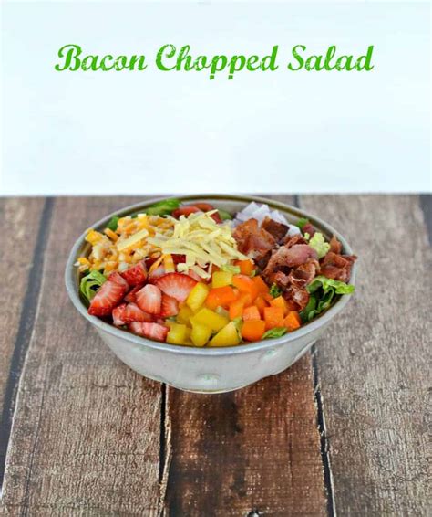 Bacon Chopped Salad With Strawberry Poppyseed Dressing Hezzi Ds