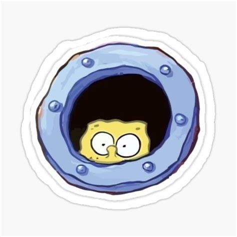 Spongebob Sticker Sticker For Sale By Katieconklin Redbubble