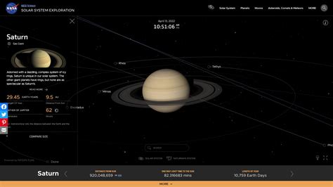 Galleries Saturn Nasa Solar System Exploration Experience The