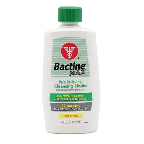 Bactine® Max Pain Relieving Antiseptic Bzk Benzalkonium Chloride