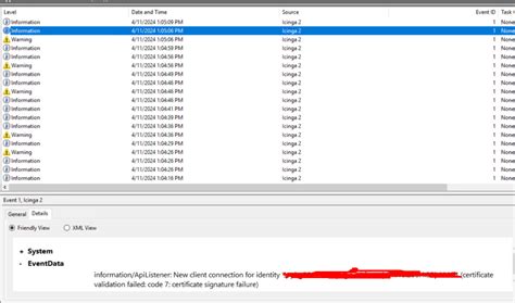 Not Connecting To Endpoint Error And Certificate Validation Failed