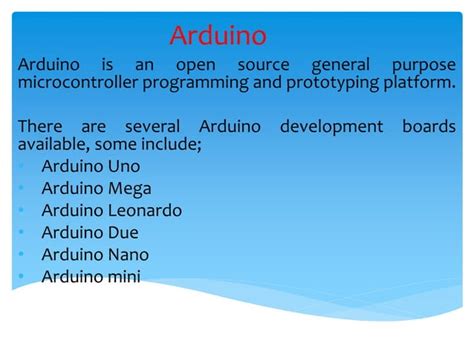 Introduction To Sbcs And Arduino Pptx Computing Technology And Computing