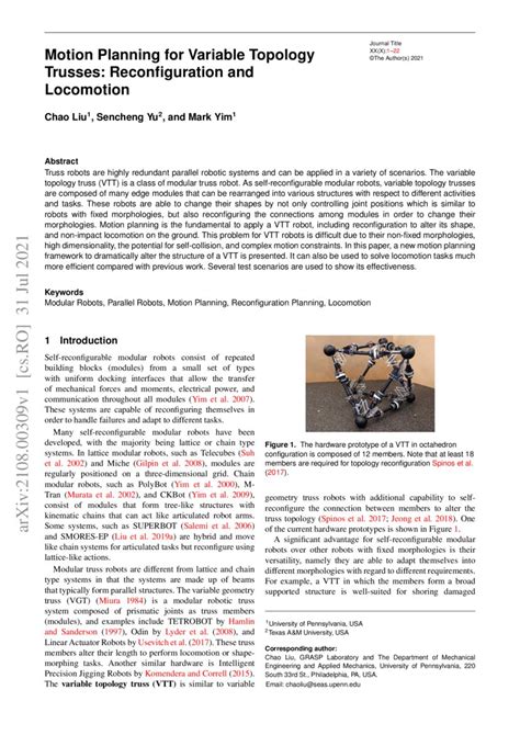 Motion Planning For Variable Topology Trusses Reconfiguration And