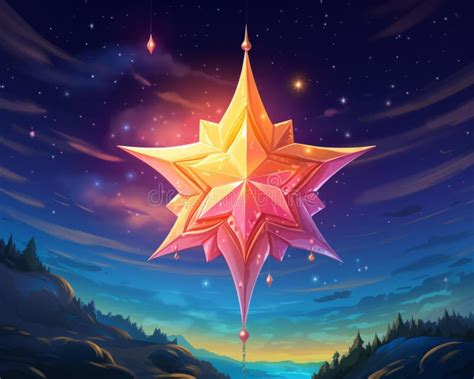 An Illustration Of A Star In The Night Sky Stock Illustration Illustration Of Star Generative