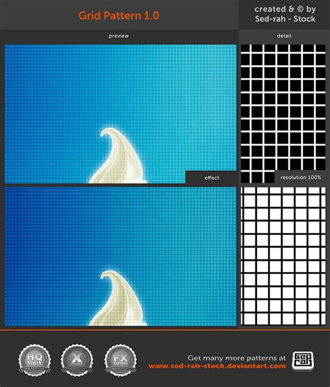 Grid Pattern 1 0 By Sed Rah Stock On DeviantArt