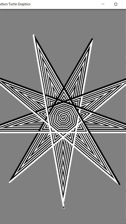 Python Turtle Graphics 🦋🐍illusion Draw Youtube