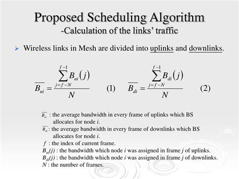 ppt a bandwidth scheduling algorithm based on minimum interference