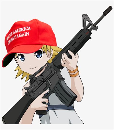 Anime Aesthetic Girl With Gun