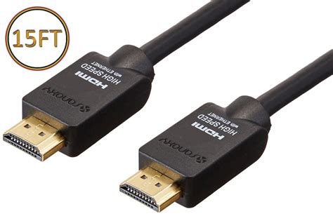 Sanoxy 15ft Premium High Performance Hdmi Cable 15ft Hdmi To Hdmi Gold