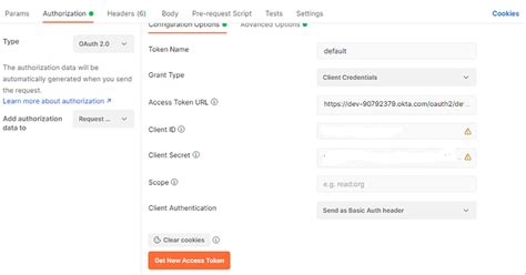 Can Not Get Accest Token When Using Postman Oauthoidc Okta