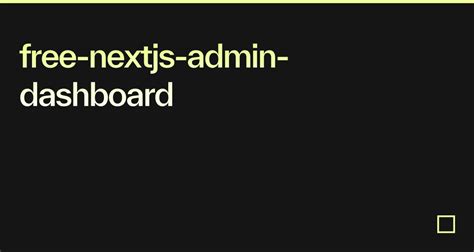 Free Nextjs Admin Dashboard Codesandbox