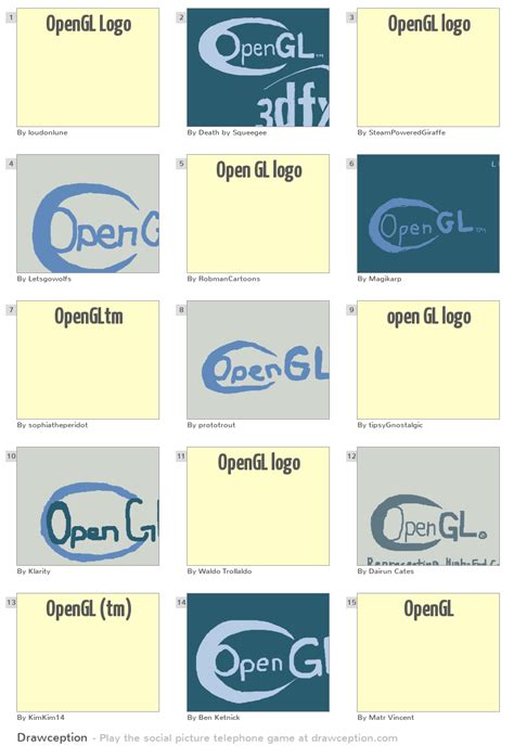 OpenGL Logo Drawception