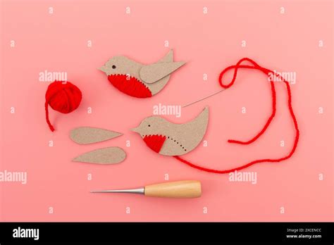 Collage Showing The Creation Of Bird Craft Detailing Steps From Cut