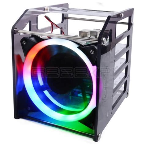 Tour à 4 Couches Geeekpi Tour Raspberry Pi 4b 3b 3b Jetson Charactert1 Boîtier En