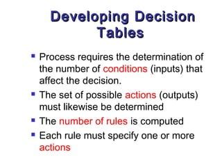 L Decision Tree Table PPT Programming Languages Computing