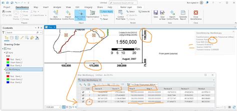 arcgis pro 3 1 5 what do the green and red points esri community