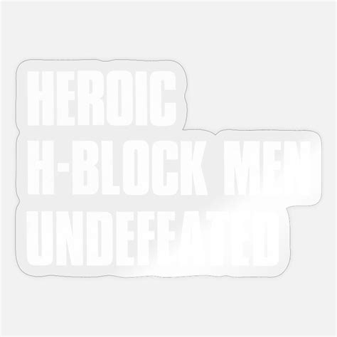 H Block Stickers Unique Designs Spreadshirt