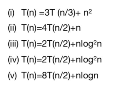 Solved Design And Analysis Of AlgorithmsYou Must Use The Chegg