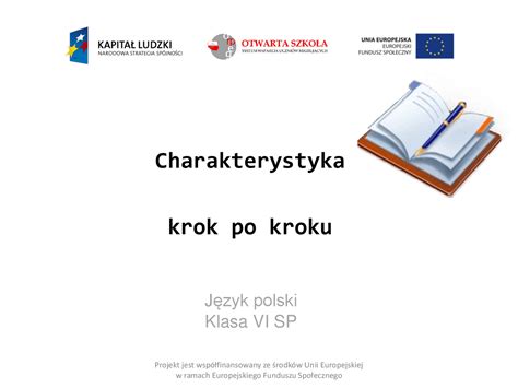 Charakterystyka Krok Po Kroku Prezentacje Język Polski Docsity