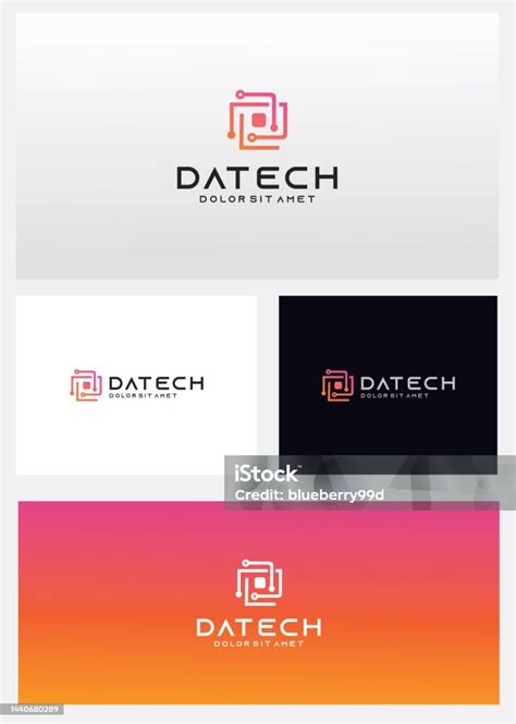 현대 편지 D 기술 기호 디자인 기술 디지털 템플릿 그림 개념에 대한 스톡 벡터 아트 및 기타 이미지 개념 고객 참여 광고 Istock