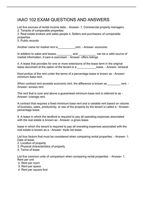 Iaao 102 Exam Questions And Answers Iaao 102 Stuvia Us