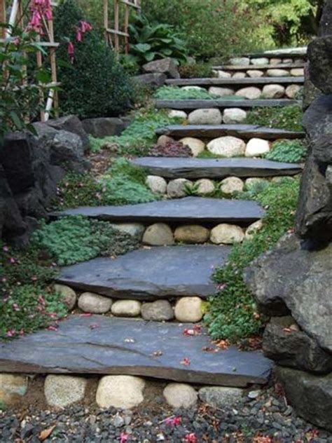 Landscape Steps On A Slope