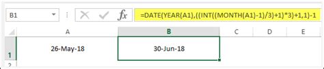 How To Get Quarter Formula From A Date In Excel Fiscal Calendar