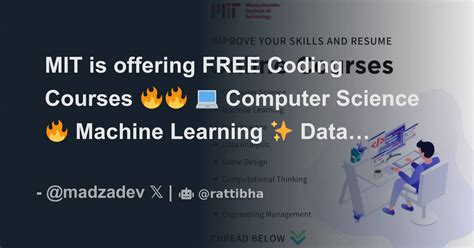 Mit Is Offering Free Coding Courses 🔥🔥 💻 Computer Science 🔥 Machine