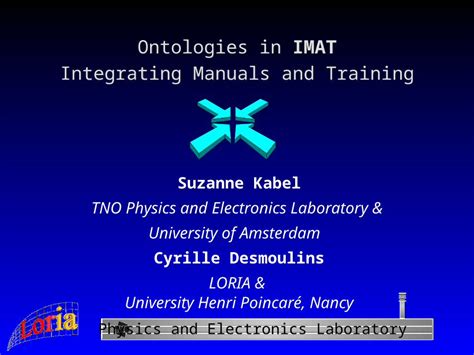 Ppt Physics And Electronics Laboratory Ontologies In Imat Integrating Manuals And Training