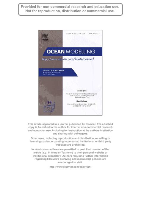 Pdf An Unstructured Grid Finite Volume Surface Wave Model Fvcom