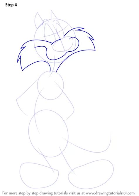 How To Draw Sylvester From Looney Tunes Looney Tunes Step By Step Artofit