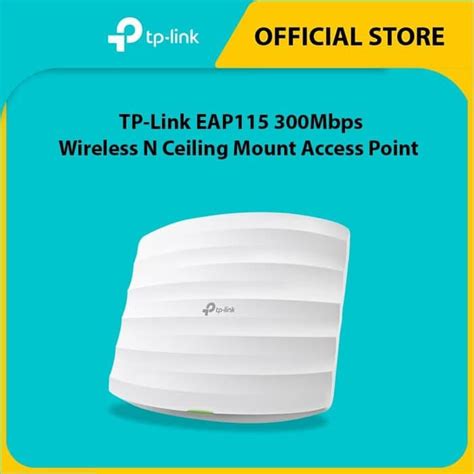 Tp Link Eap Mbps Wireless N Ceiling Mount Access Point White Shopee Singapore