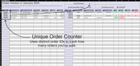 Simple Order Tracker Template Ms Excel Spreadsheet Digital Download