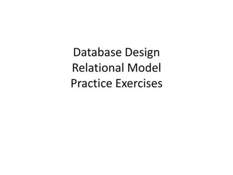Erd Practice Exercises Pptx