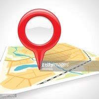 Abstract Map With Glossy Markers Stock Clipart Royalty Free FreeImages