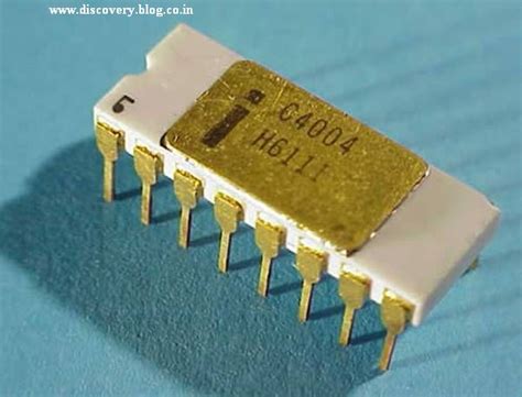 Microprocessor Ic 4004 Microprocessor Chip 4004 The First µp Chip