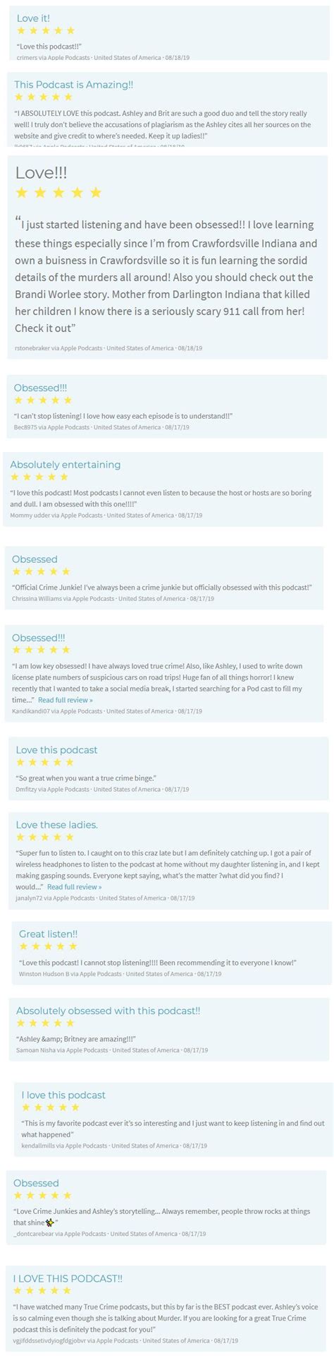 Suspicious Duplicate Language Love This Podcast Double Exclamation Marks Obsessed In