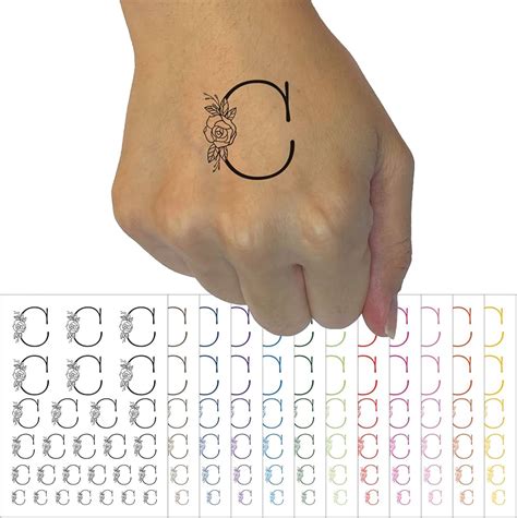 C Letter Tattoo Designs On Hand