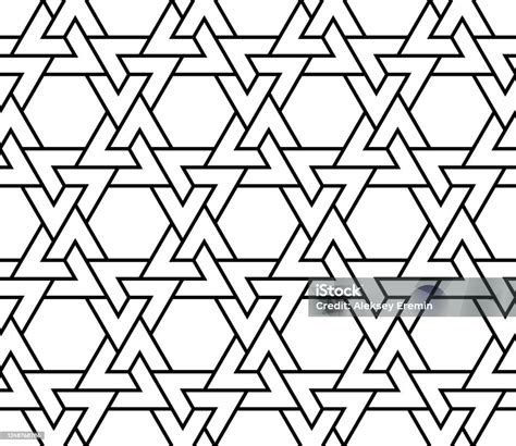 흑백의 매끄러운 아랍어 기하학적 장식 평균 두께 선입니다 0명에 대한 스톡 벡터 아트 및 기타 이미지 0명 건축 검은색 Istock