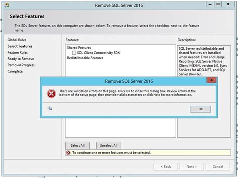 Microsoft Sql Server 2016 Wont Uninstall Databases Spiceworks