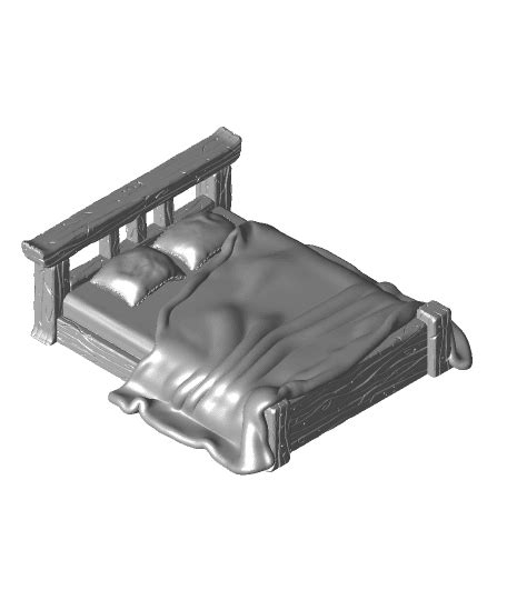 Double Bed 3d Model By Gracewindale On Thangs