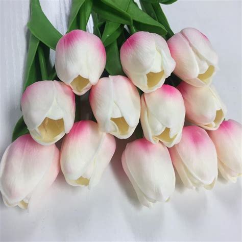 Купити 6 шт лот Штучні квіти букет міні тюльпан весілля наречена гортензії квітковий
