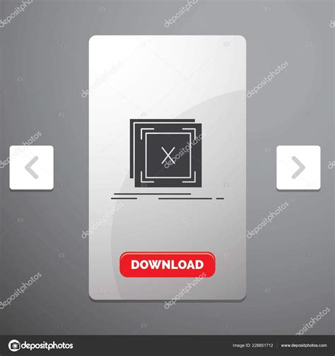 Error Application Message Problem Server Glyph Icon Carousal Pagination Slider Stock Vector