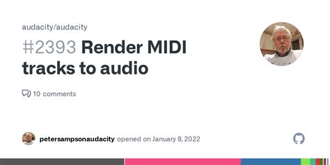 Render Midi Tracks To Audio · Issue 2393 · Audacityaudacity · Github